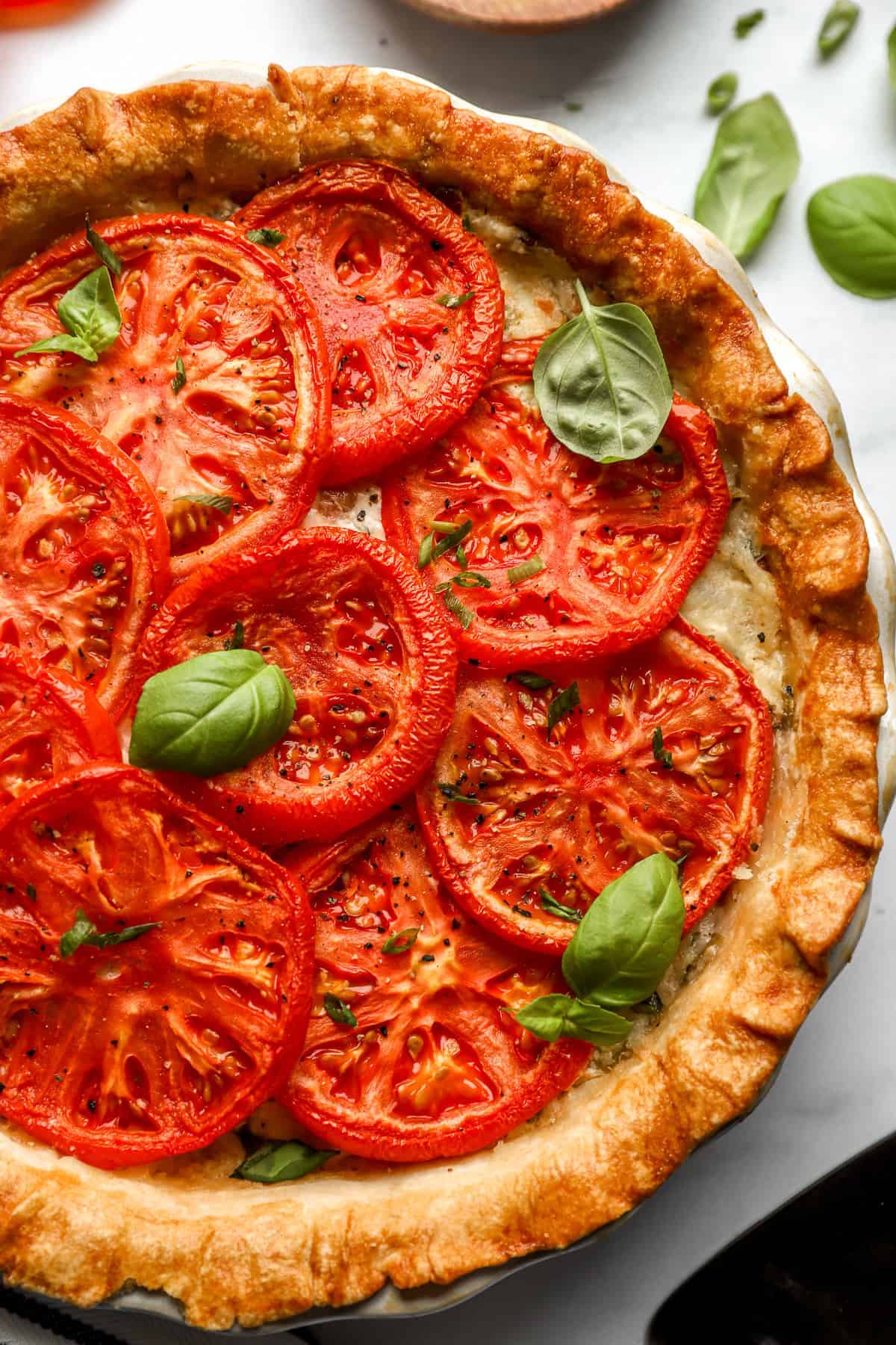 Tomato Pie: A Delicious Twist on Classic Italian Flavors - Recips by lily