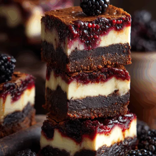 Blackberry Cheesecake Brownies: A Decadent Dessert Delight