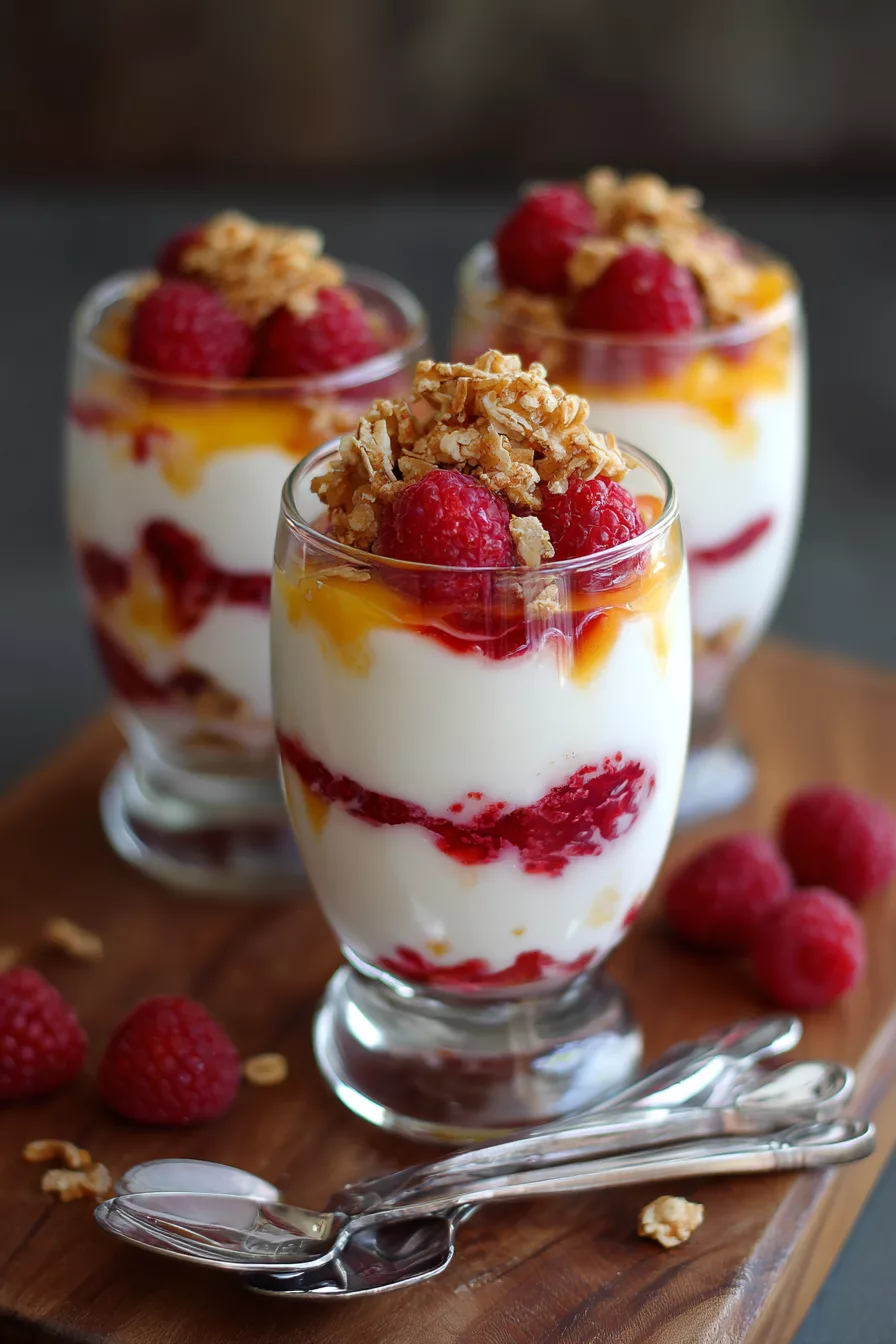 Peach Raspberry Yogurt Parfaits: A Healthy Morning Delight