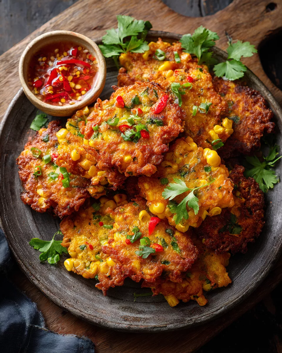 Spicy Corn Fritters Recipe for a Flavorful Snack