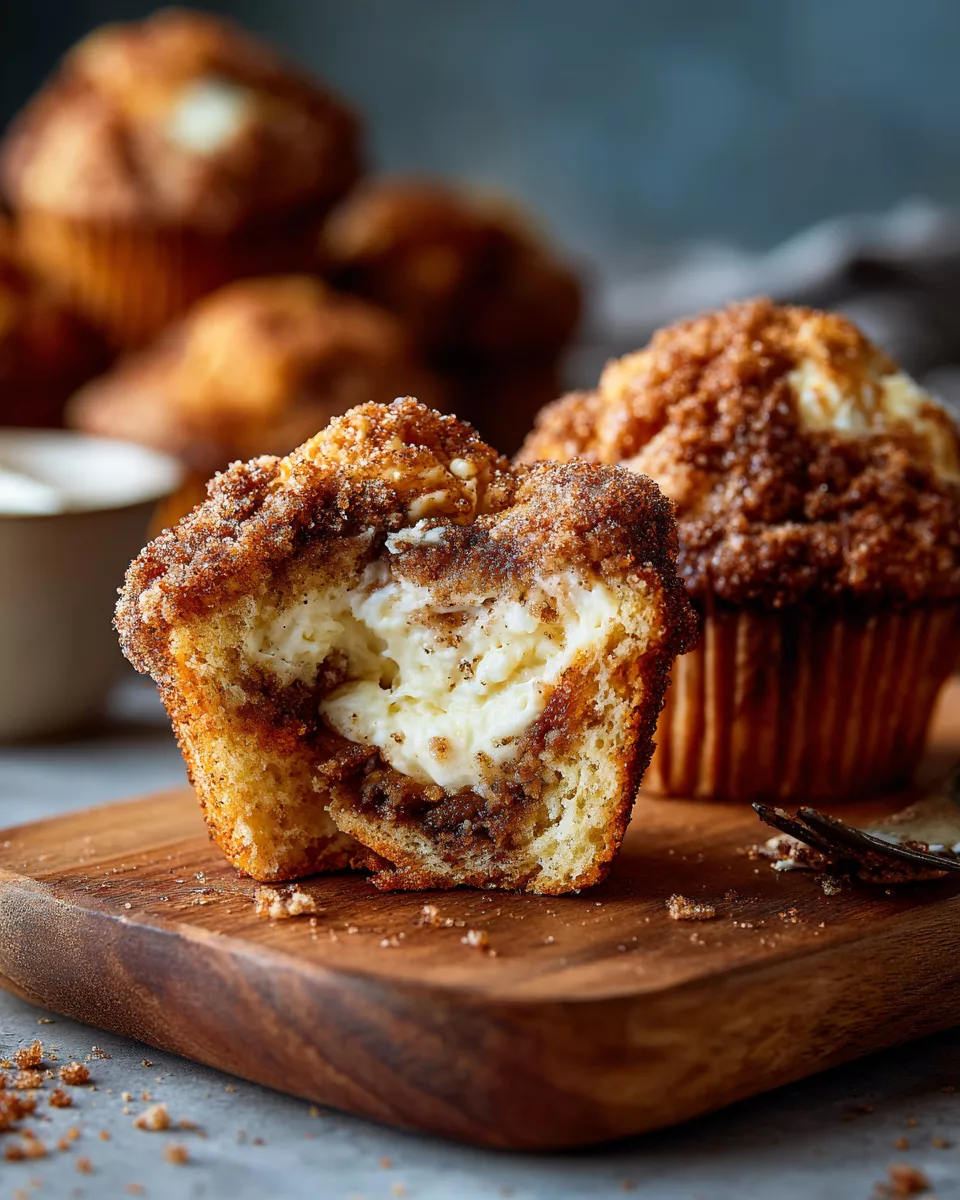 Gooey Cinnamon Cream Cheese Muffins: A Cozy Breakfast Delight
