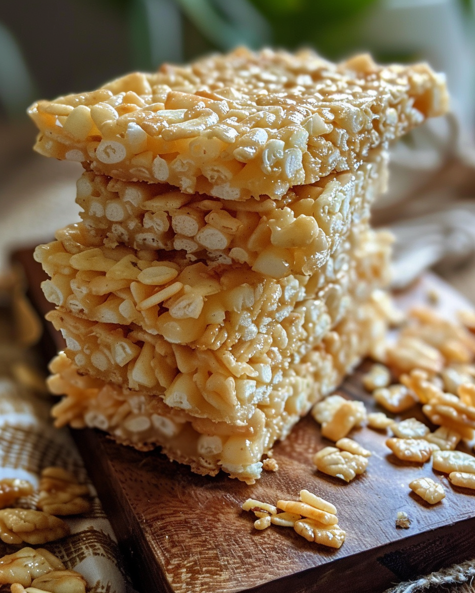 Cheddar Rice Krispie Crackers - Recips by lily