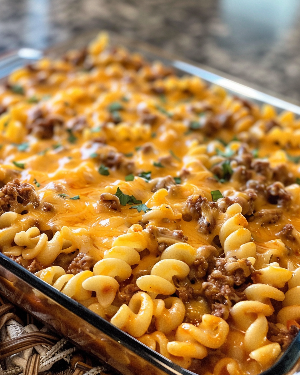 Cheesy Beef Noodle Casserole - Recips by lily