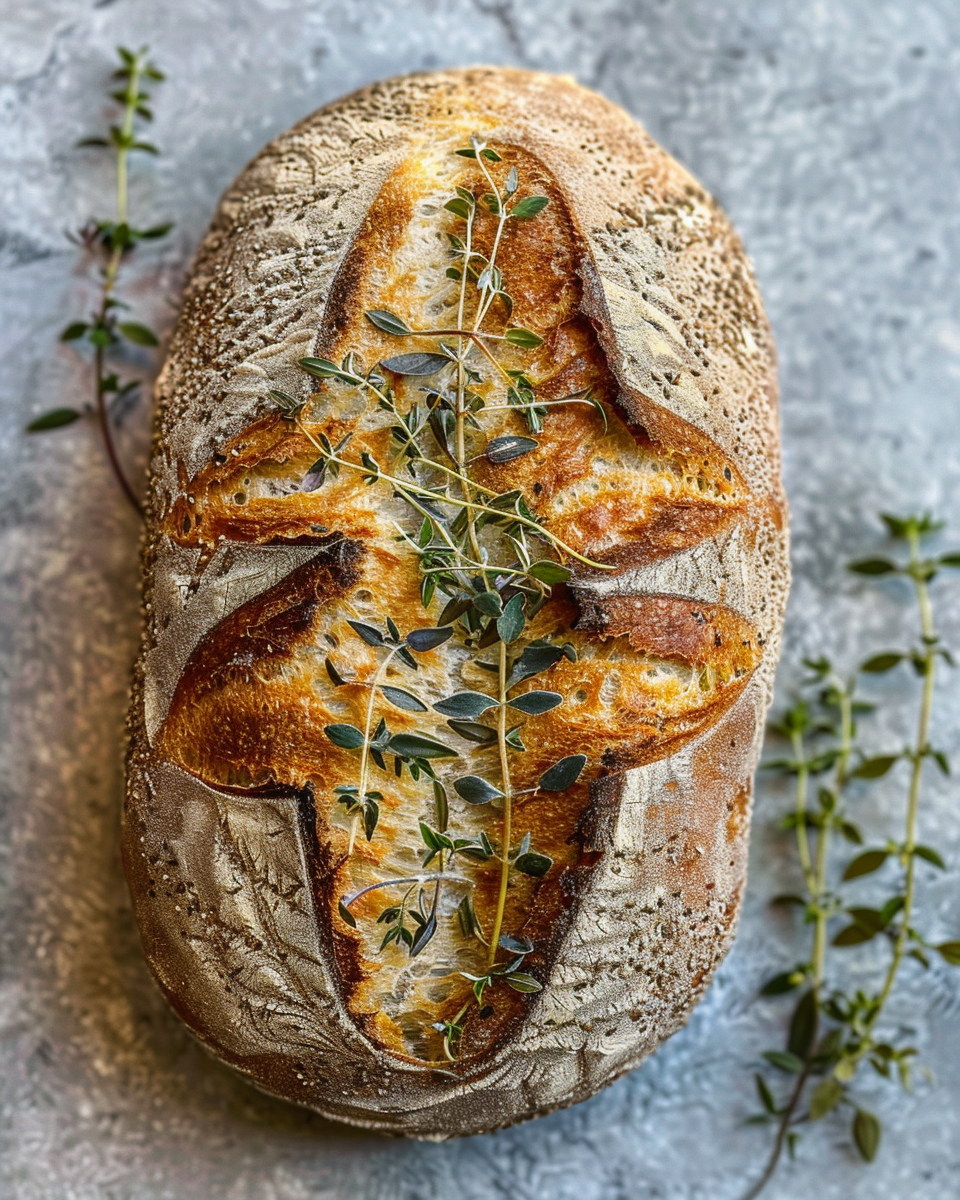sourdough bread scoring patterns with Oregano and Thyme - Recips by lily
