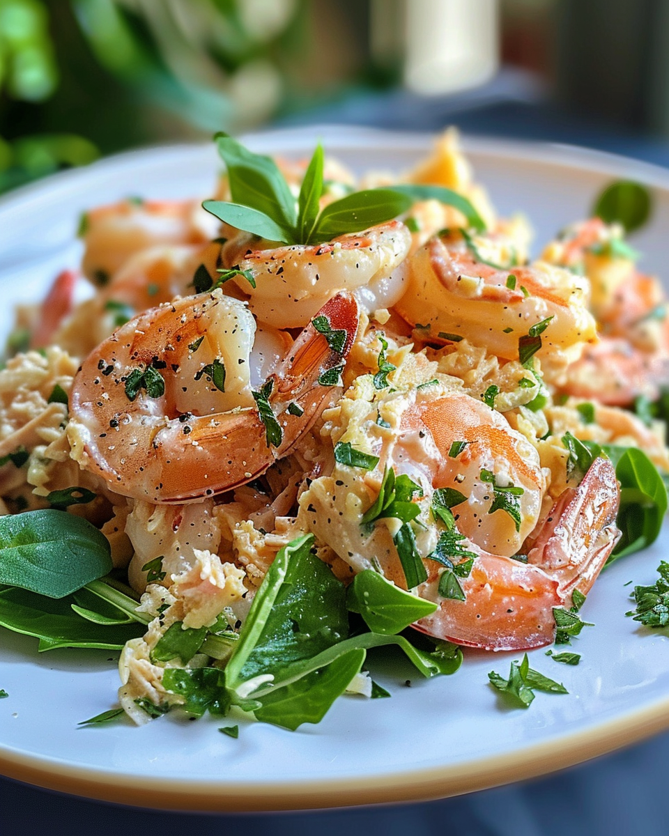tuna salad recipe with Shrimp and Garlic Butter - Recips by lily