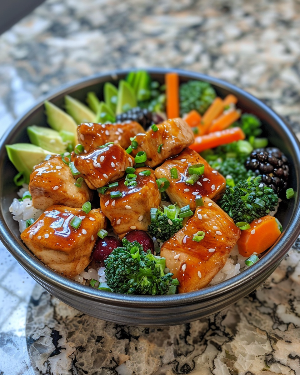 chicken teriyaki stir fry with Berries Mix - Recips by lily