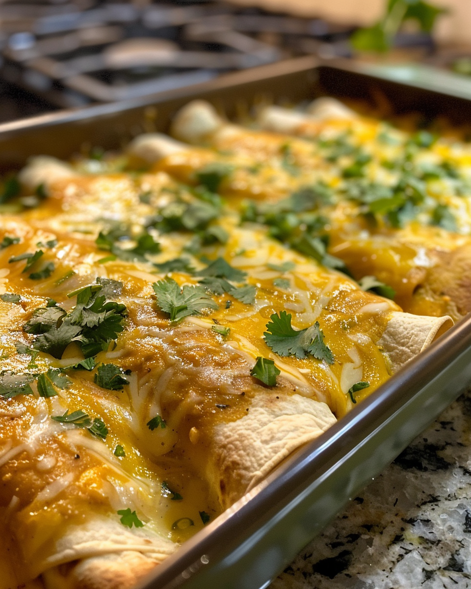 creamy chicken enchiladas with Honey Mustard Dressing - Recips by lily