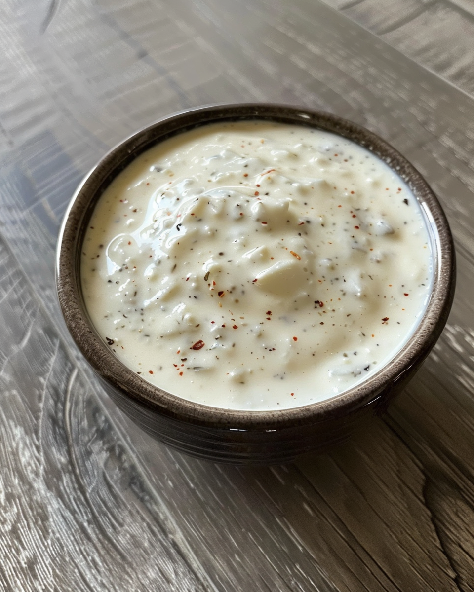 creamy italian dressing with Chili Flakes - Recips by lily