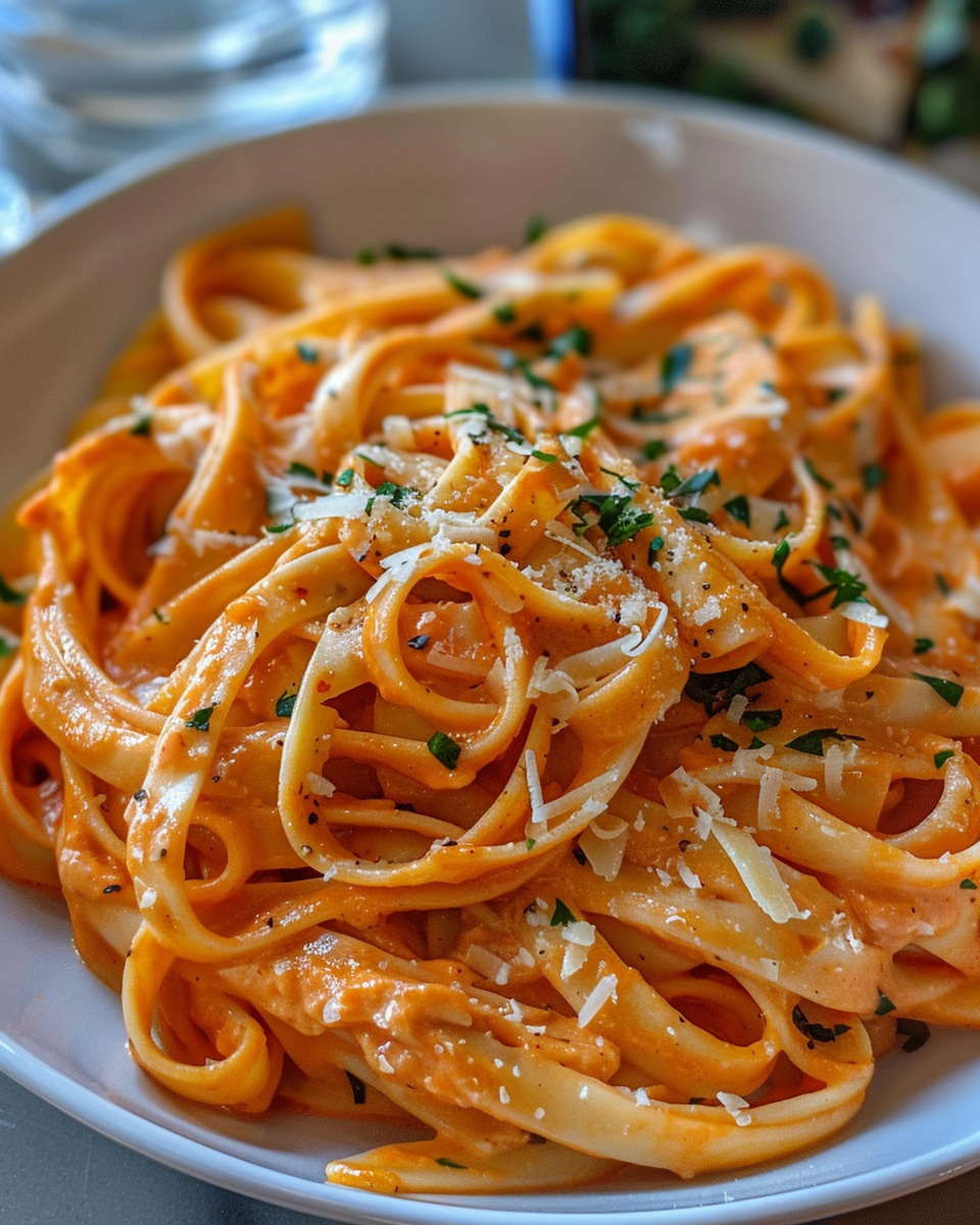 creamy tomato pasta with Creamy Mozzarella - Recips by lily