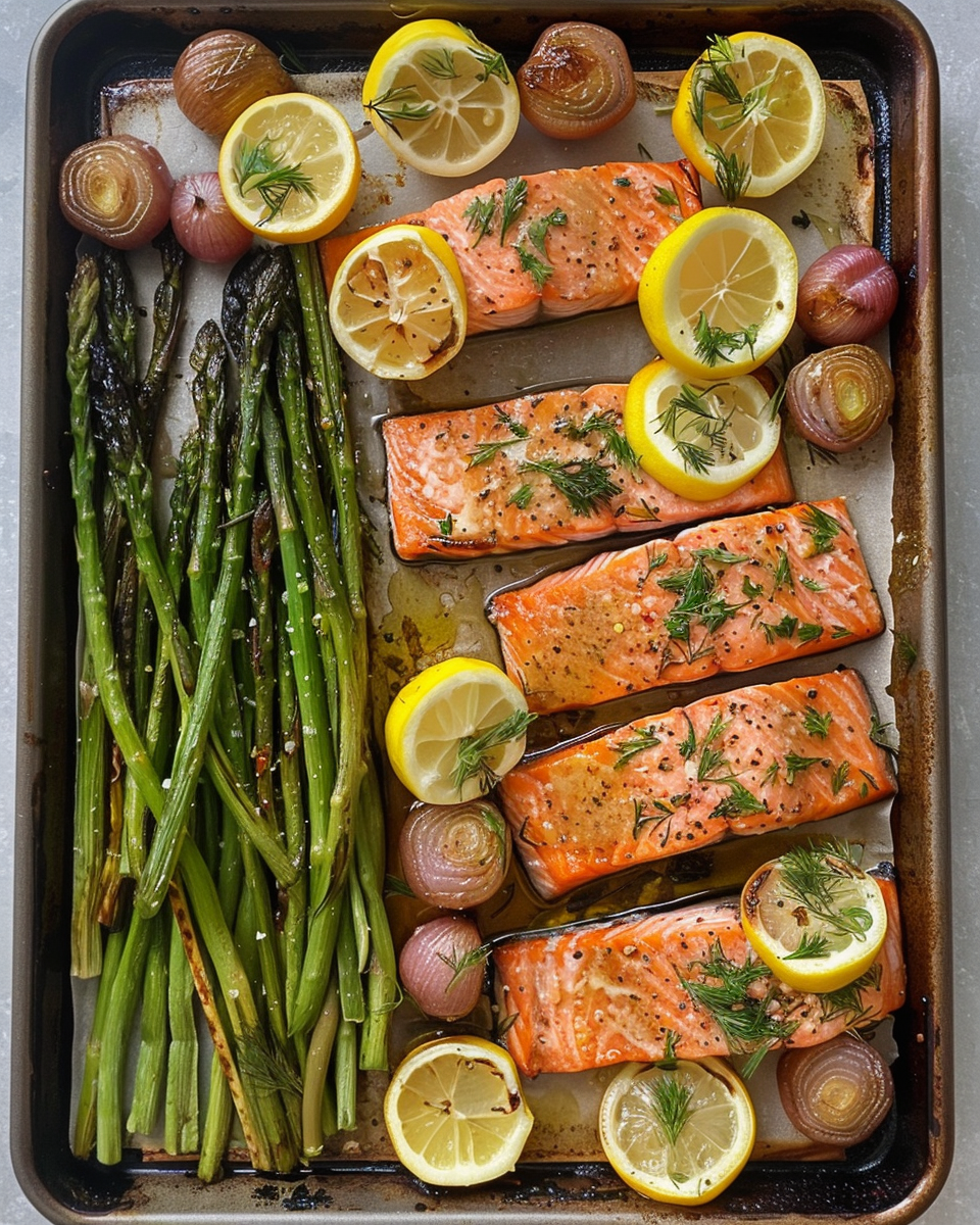 sheet pan dinners healthy with Smoked Salmon - Recips by lily