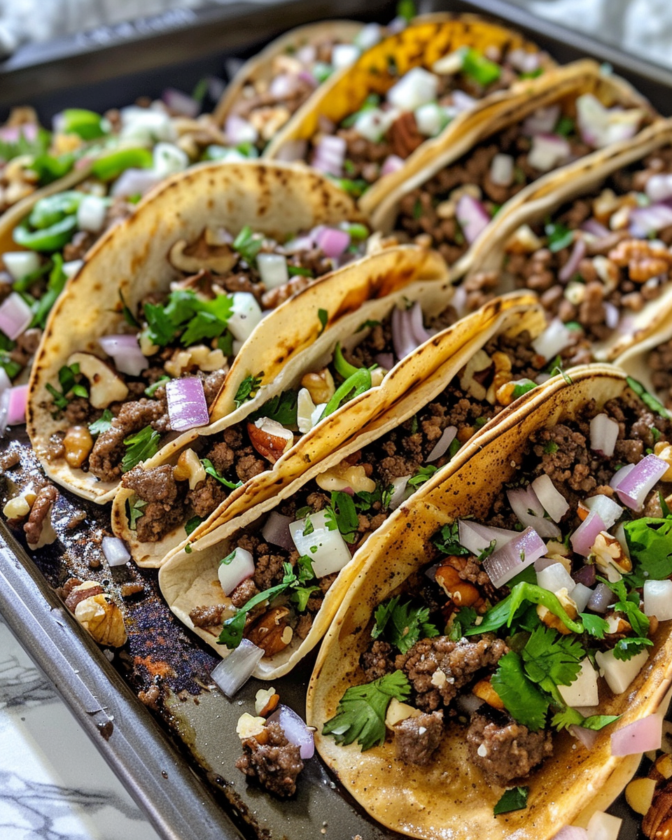 sheet pan tacos with Walnuts and Cinnamon - Recips by lily