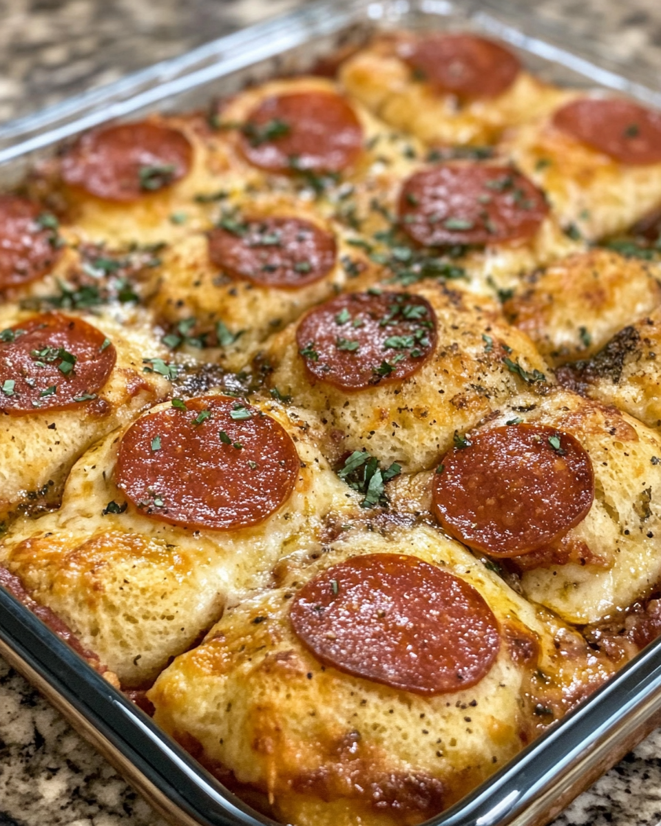 Bubble Up Biscuit Pizza Casserole - Recips by lily