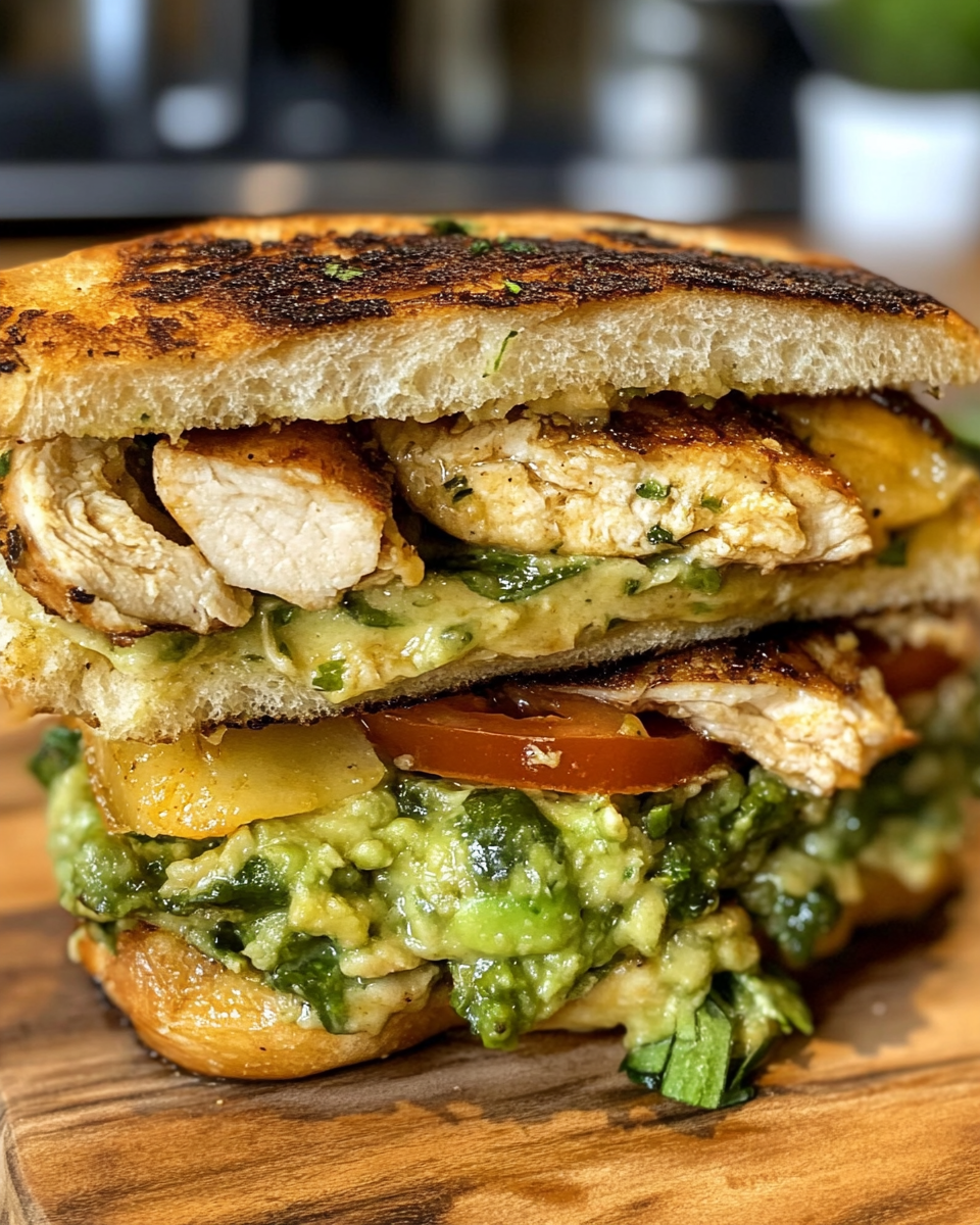 Chicken Avocado Melt Sandwich - Recips by lily