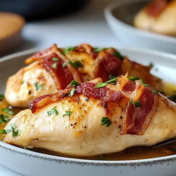 chicken breast instant pot recipes with Crispy Bacon - Recips by lily