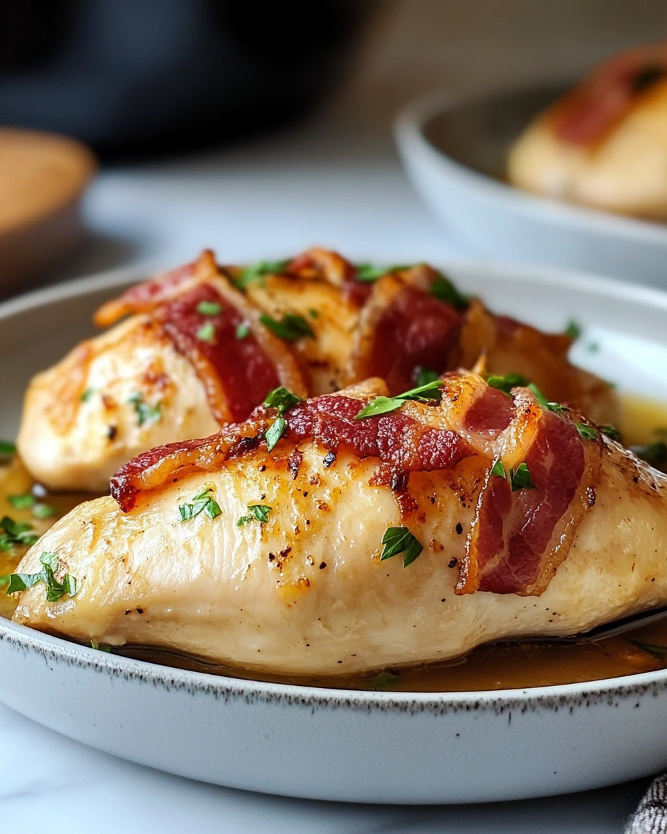 chicken breast instant pot recipes with Crispy Bacon - Recips by lily