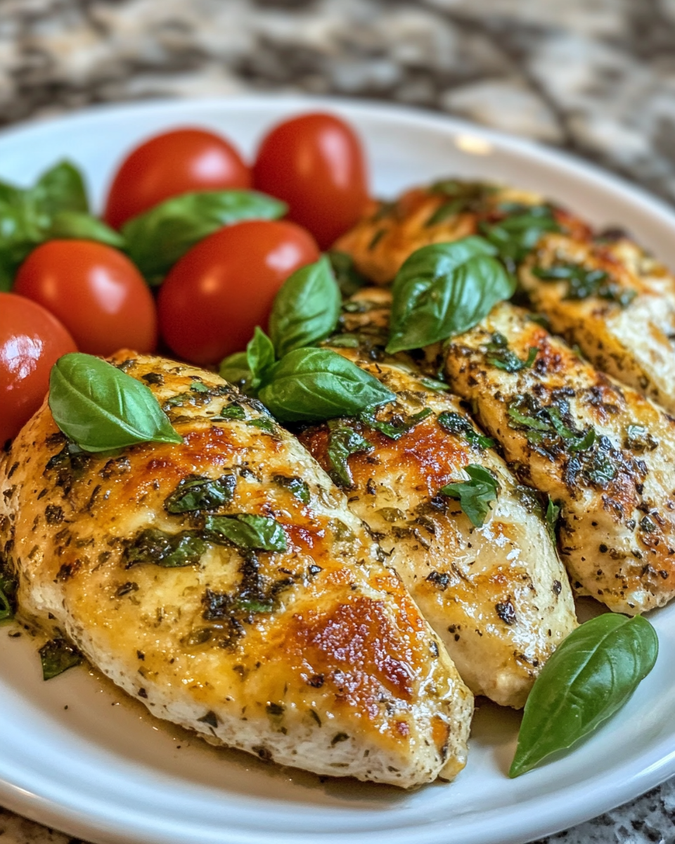 chicken breast oven recipes with Fresh Basil - Recips by lily