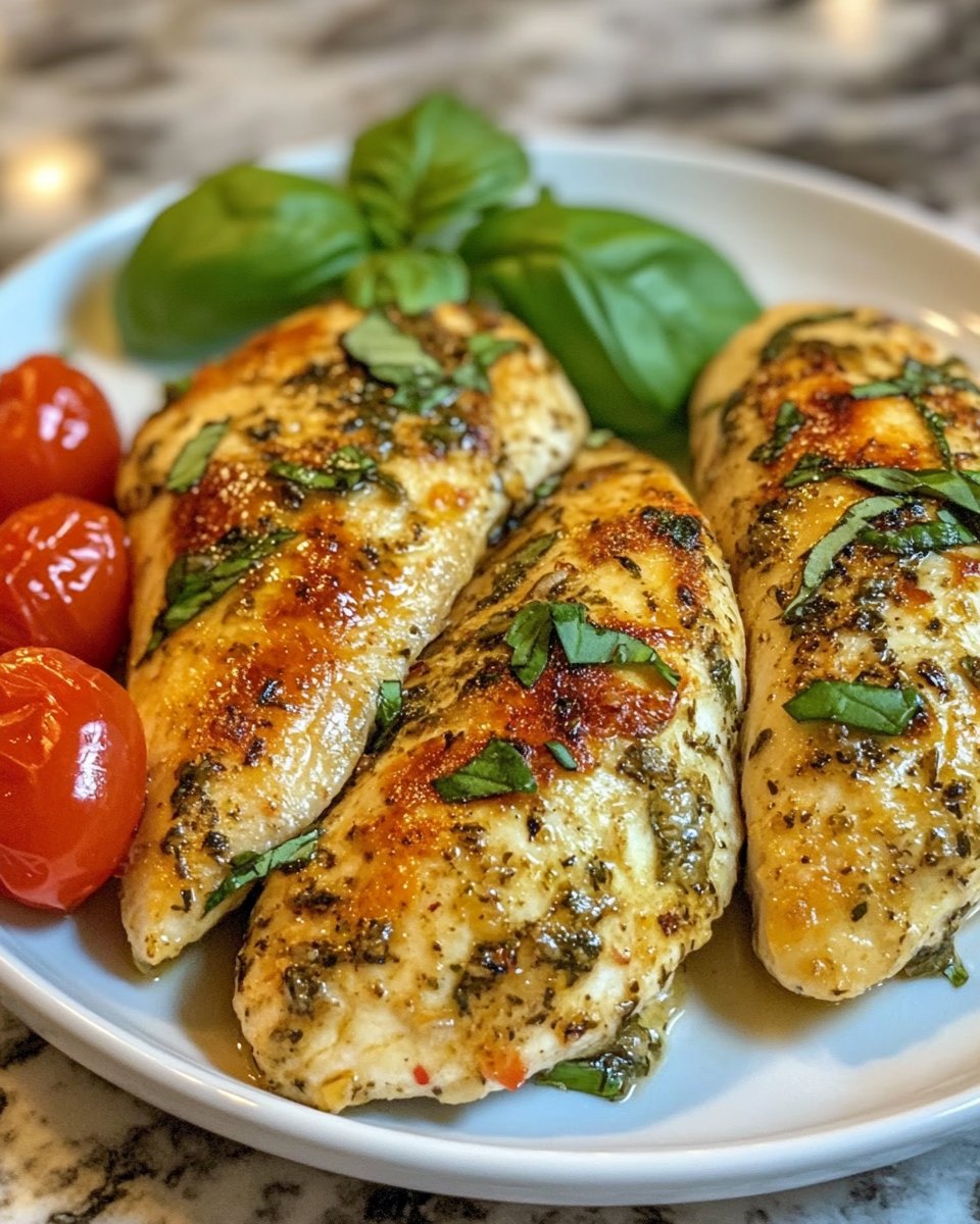 chicken breast oven recipes with Fresh Basil - Recips by lily