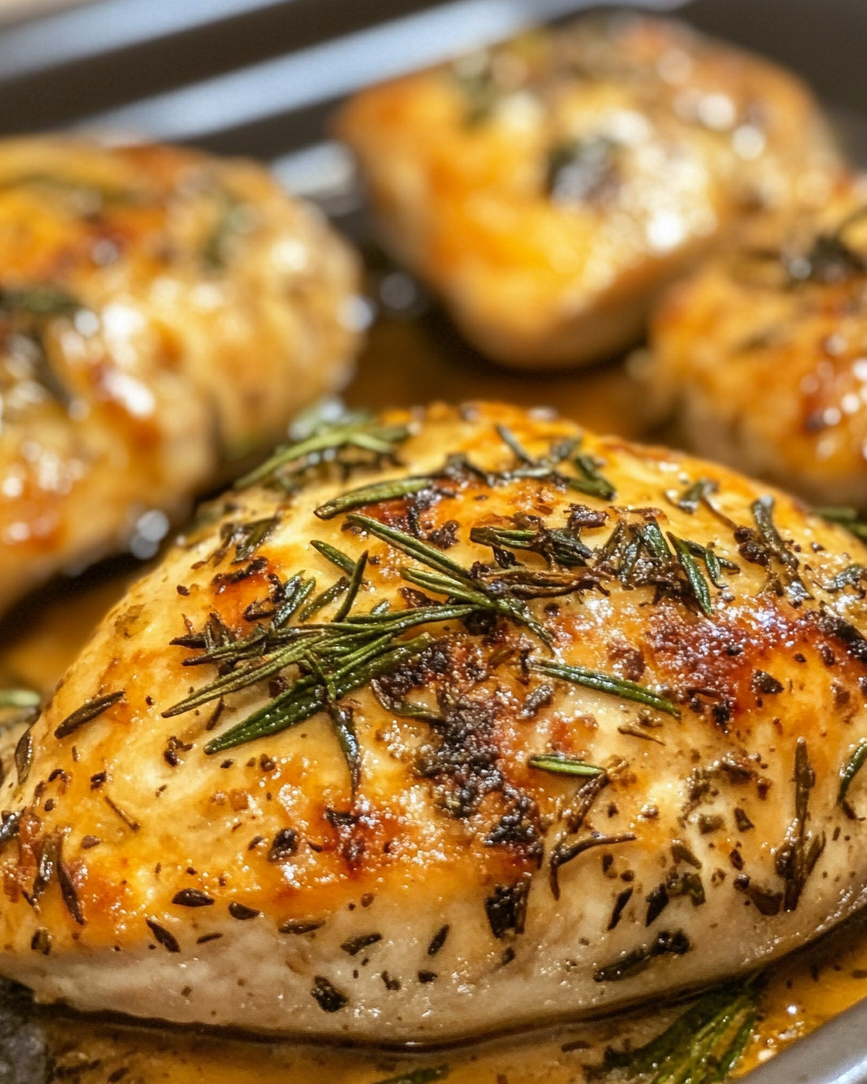 chicken breast oven with Garlic and Rosemary - Recips by lily