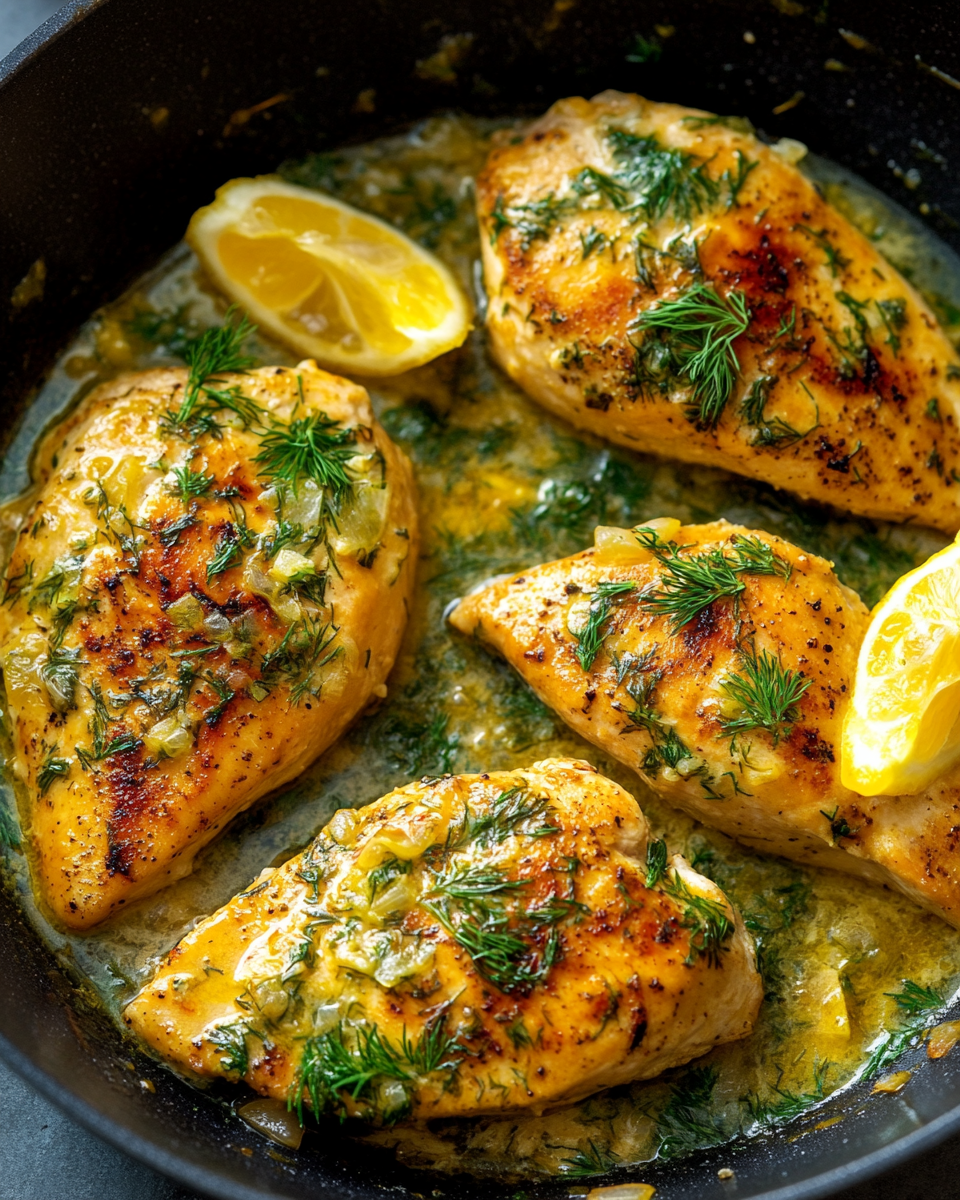 chicken breast recipes stove top with Dill and Lemon Zest - Recips by lily