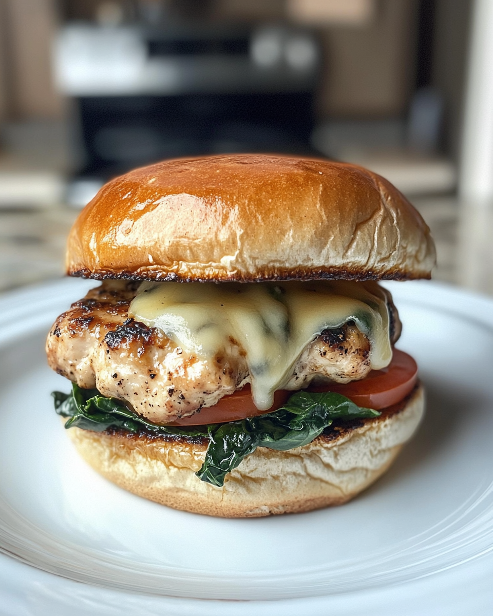 Easy White Cheddar Spinach Chicken Burgers - Zest Plate - Recips by lily