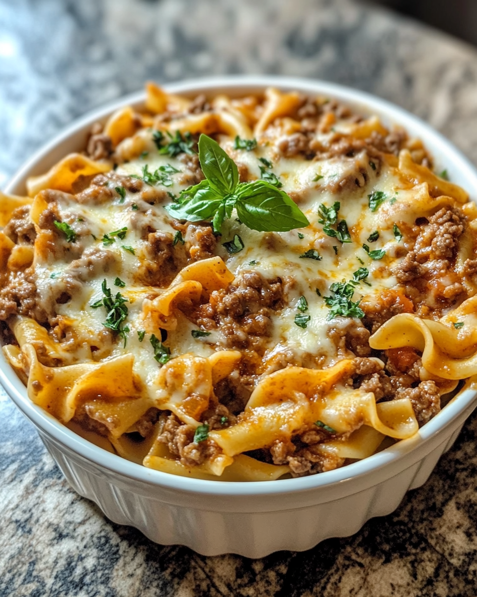 ground beef and noodles with Ricotta Filling - Recips by lily