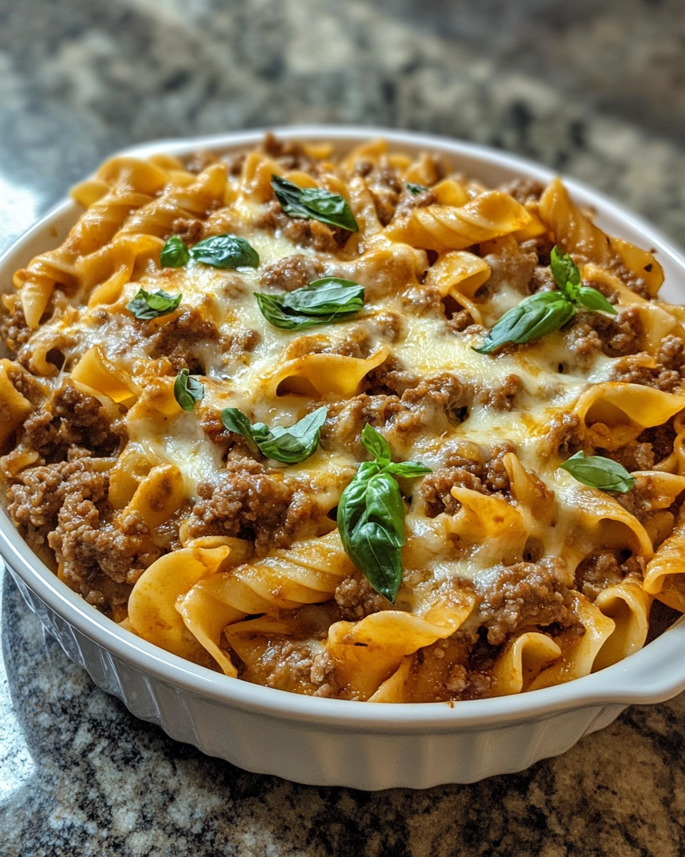 ground beef and noodles with Ricotta Filling - Recips by lily