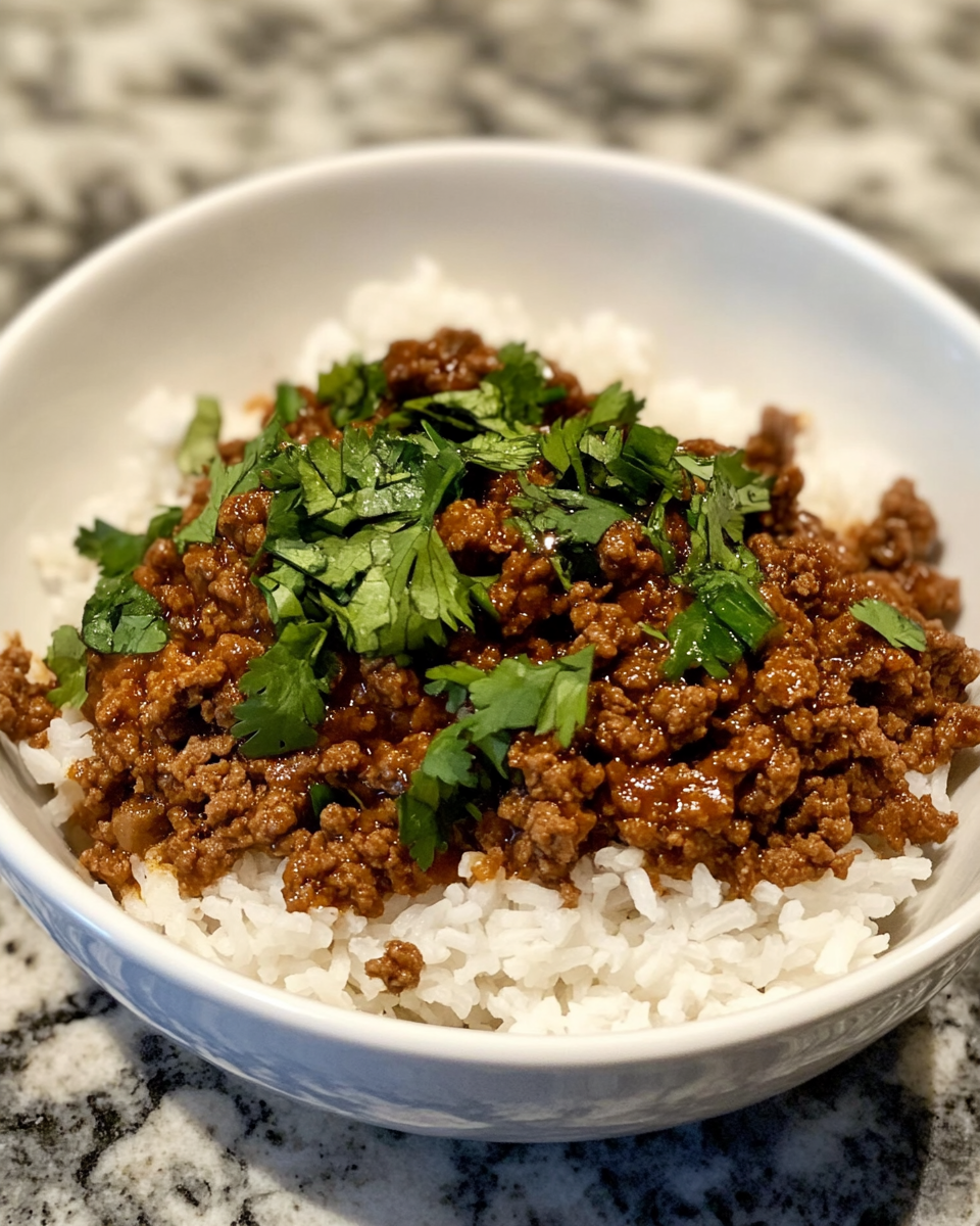 Ground Beef Hot Honey Bowl Spicy, Sweet - Recips by lily