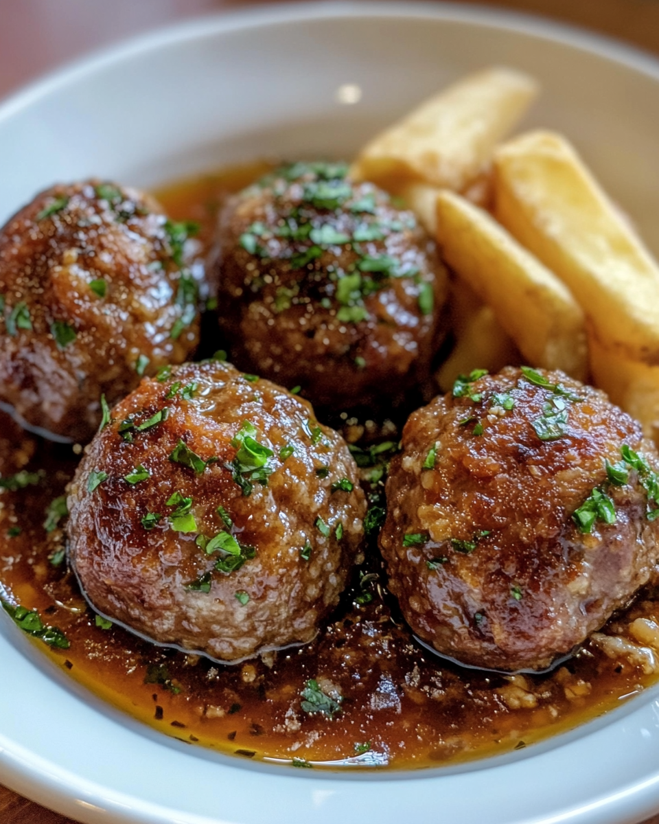 ground beef meatballs with Crispy Bacon - Recips by lily