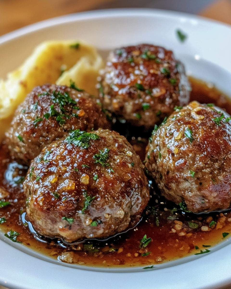 ground beef meatballs with Crispy Bacon - Recips by lily