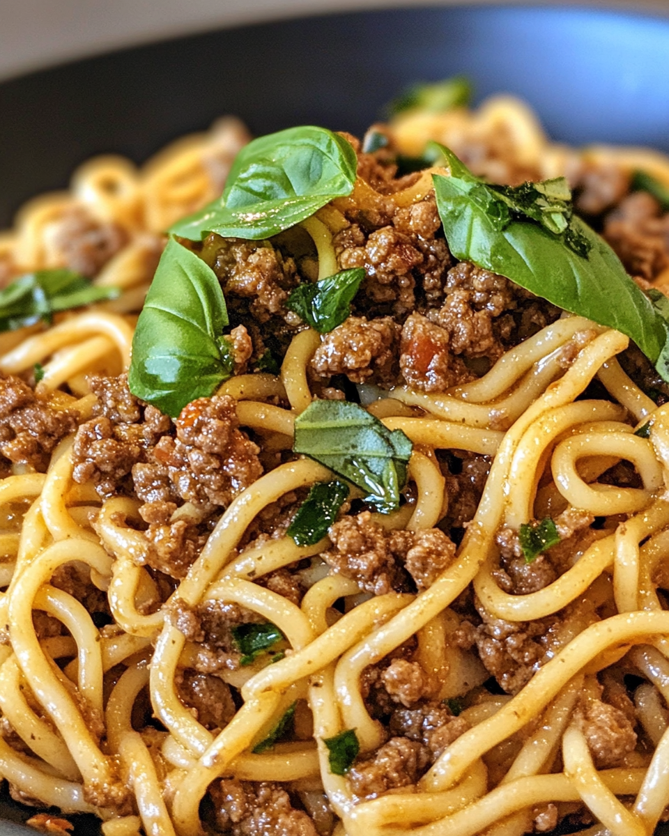 ground beef noodles recipes with Fresh Basil - Recips by lily