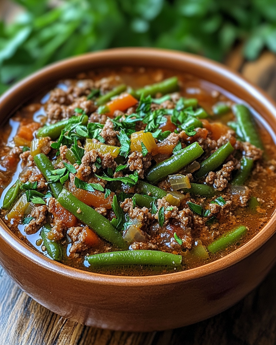 ground beef slow cooker recipes with Green Beans - Recips by lily