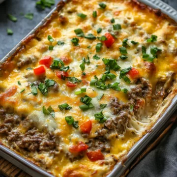 High Protein Low Carb Philly Cheesesteak Casserole Recipe - Recips by lily