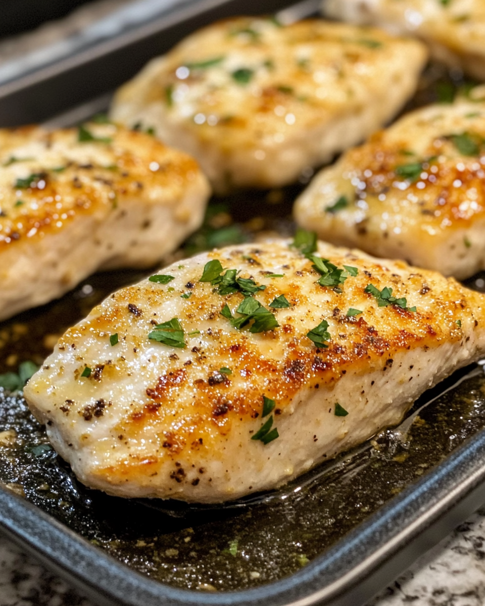 Garlic Parmesan Chicken Bake Recipe – Baked Chicken Breast - Recips by lily