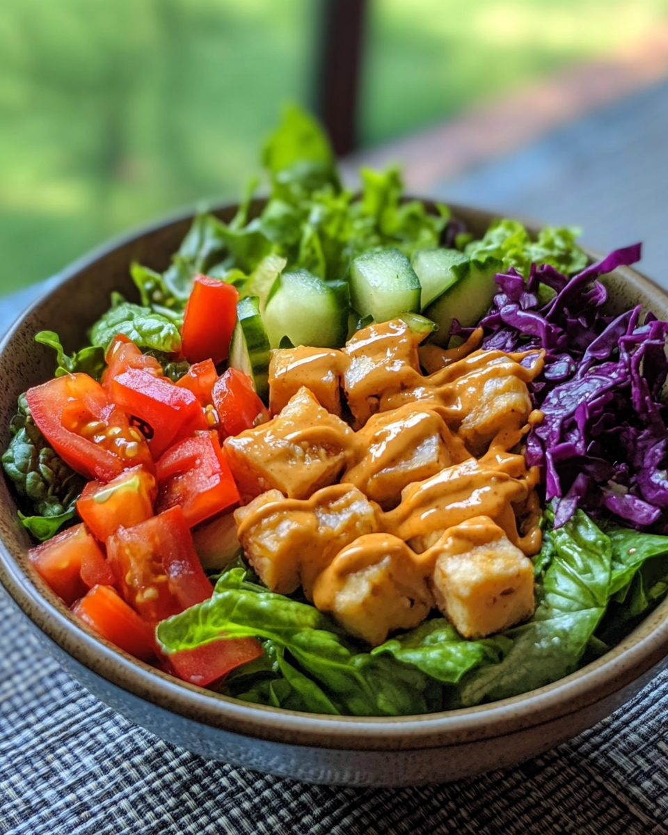 Refreshing Spring Roll Salad with Peanut Dressing - Recips by lily